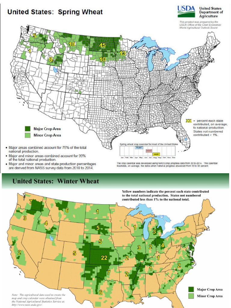 Agriculture in The United States Maps | PDF