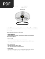 Electric Fan Parts & Functions Guide | PDF | Electric Motor | Bearing ...