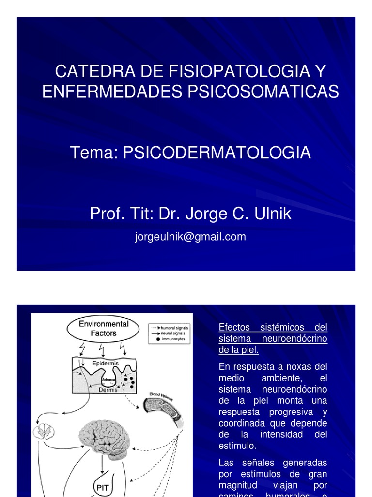Psicodermatologia | PDF | Piel | Estímulo (fisiología)