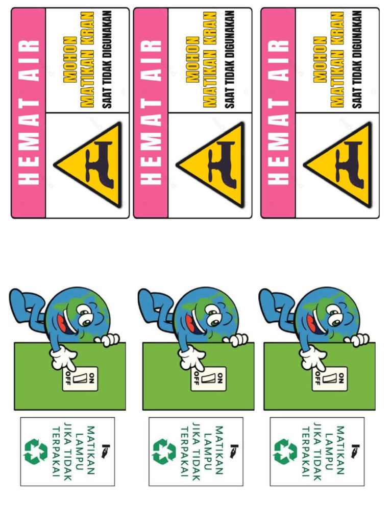 10. Poster Konservasi Hemat Air Dan Listrik | PDF