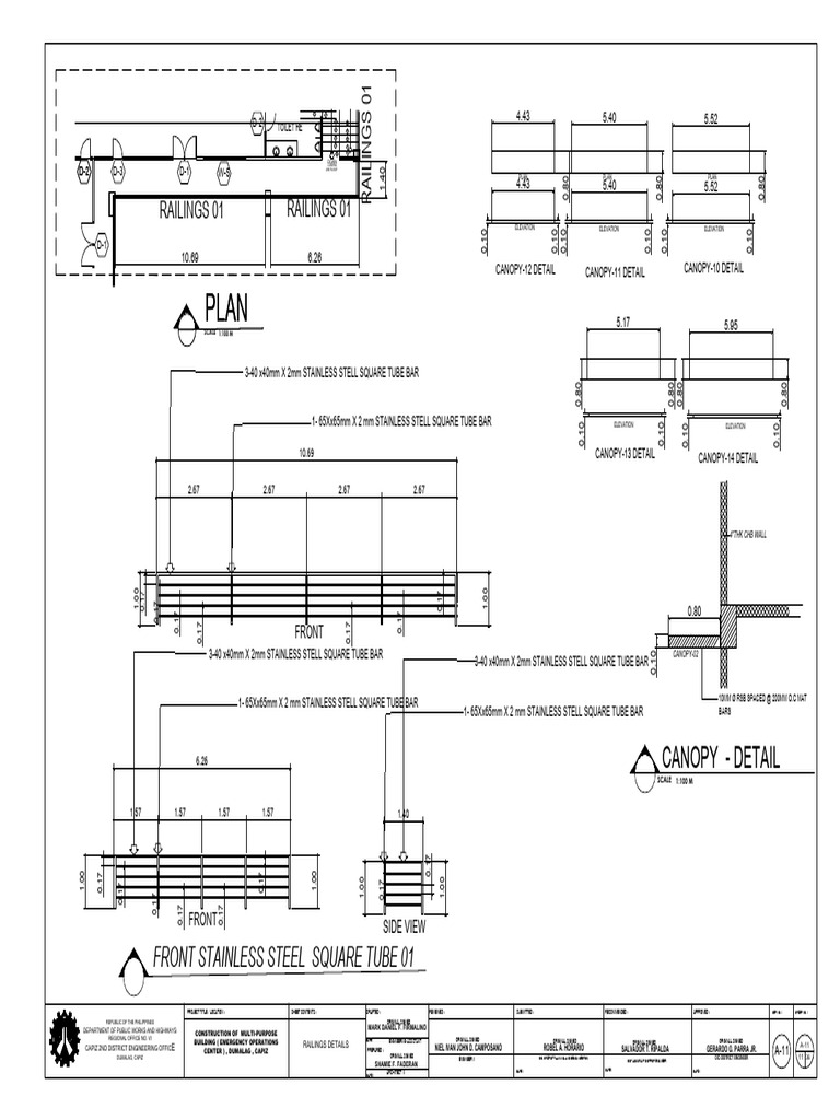 EOC Floor Plan for Dumalag, Capiz | PDF | Structural Engineering ...