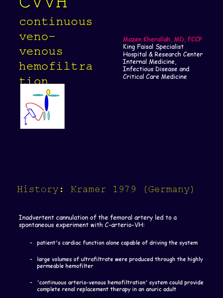 CVVH | PDF | Dialysis | Hemodialysis