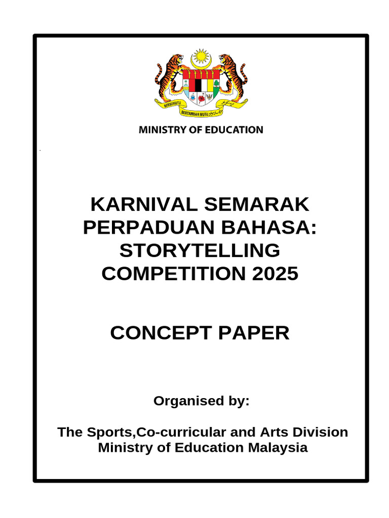 Feb2025- Concept Paper_kspb_ Storytelling Competition 2025 | PDF | Storytelling | Human ...