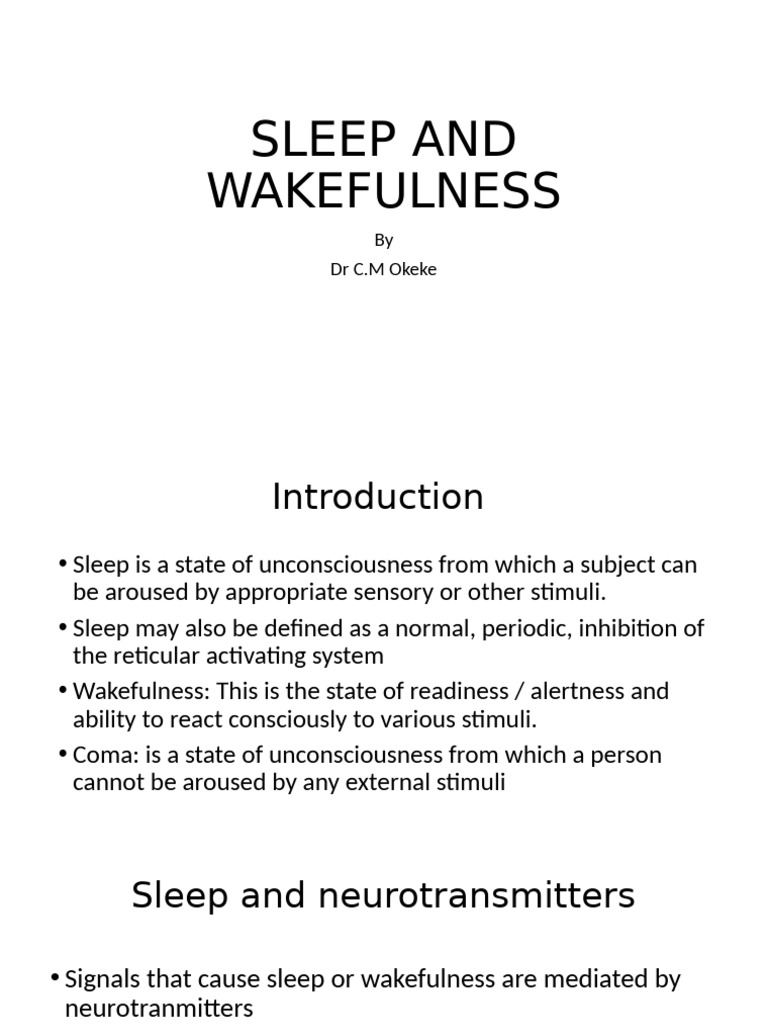 Sleep and Wakefulness | PDF | Sleep | Rapid Eye Movement Sleep