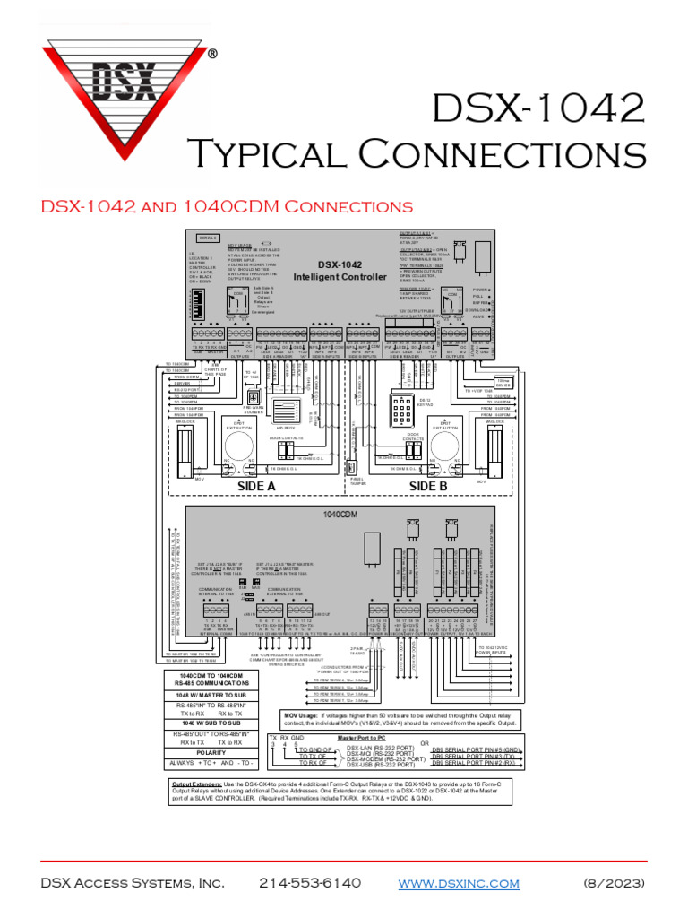 DSX-1042 Wiring Connections Guide | PDF | Electromagnetism ...