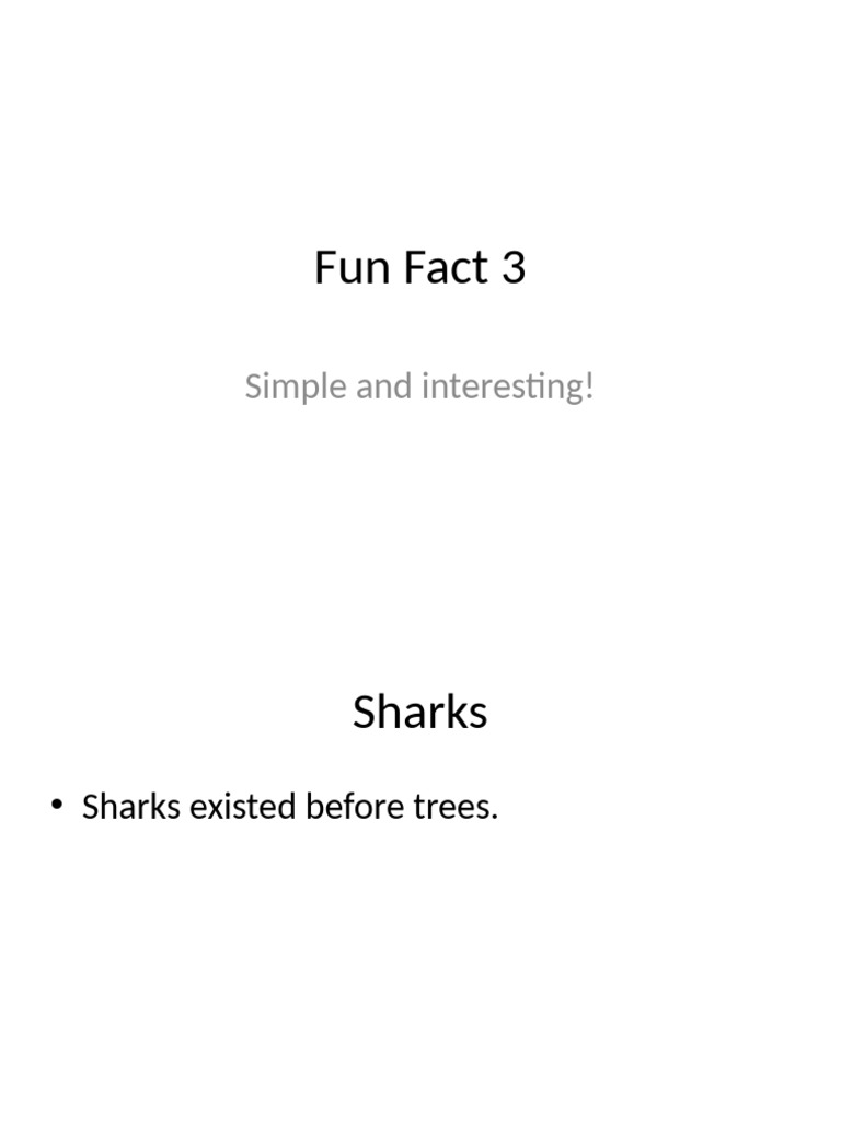 Fun Fact PPT 3 | PDF