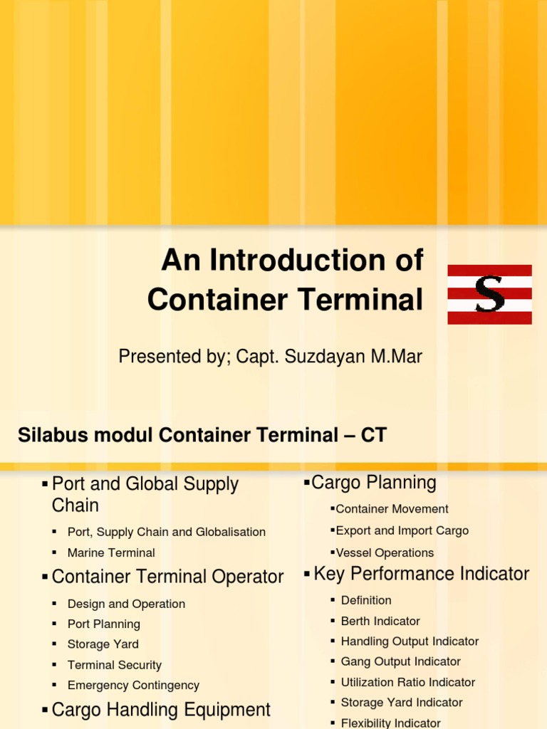 Container Terminal Management Overview | PDF