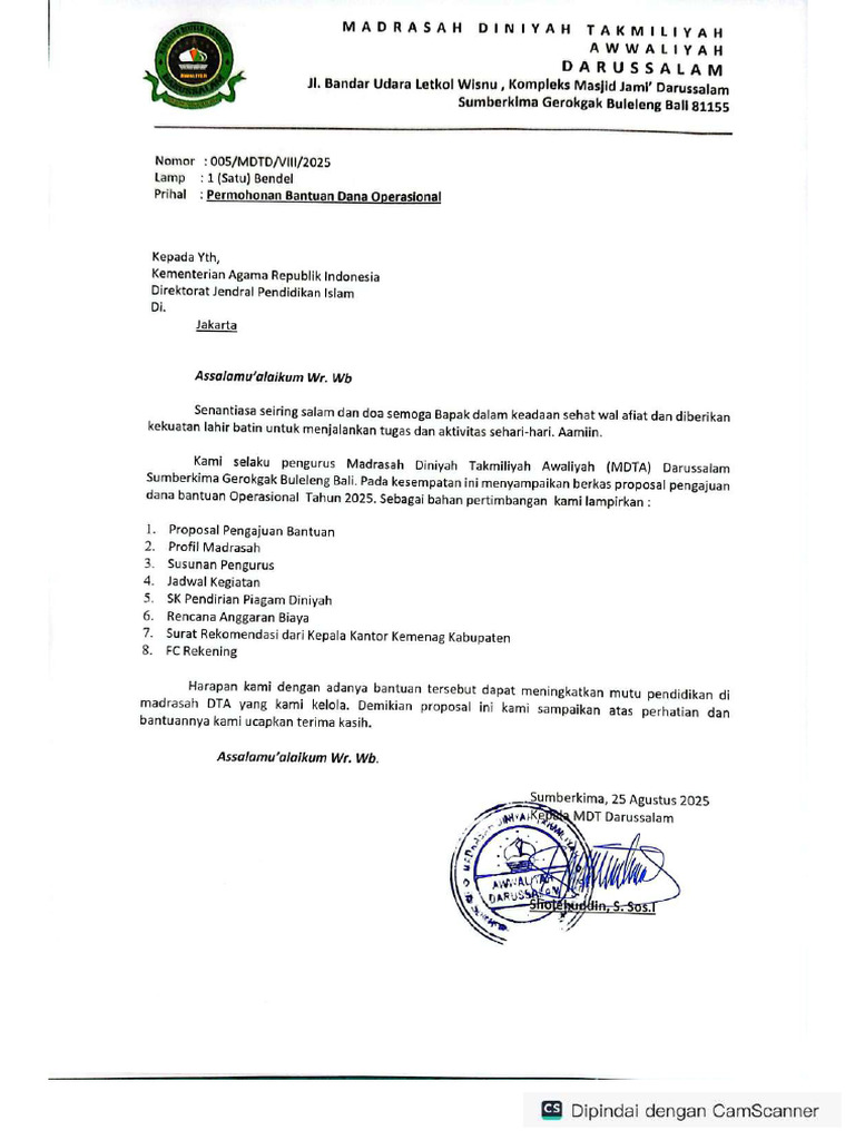 Permohonan & Proposal - Compressed | PDF