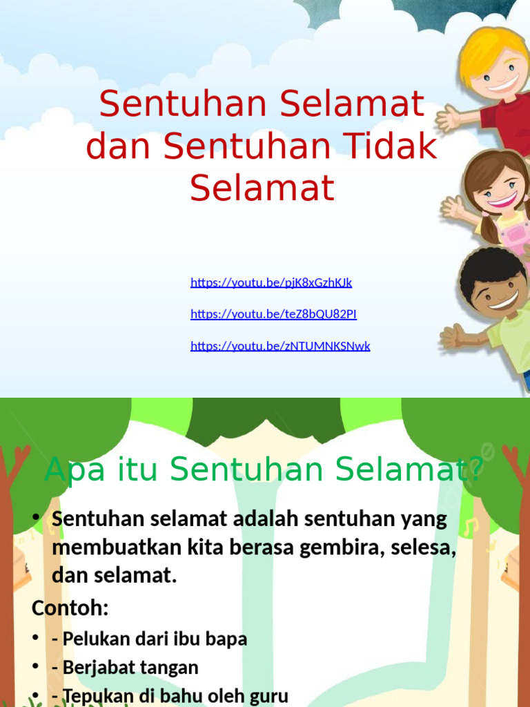 Pendidikan Sentuhan Selamat Tahun 1 | PDF