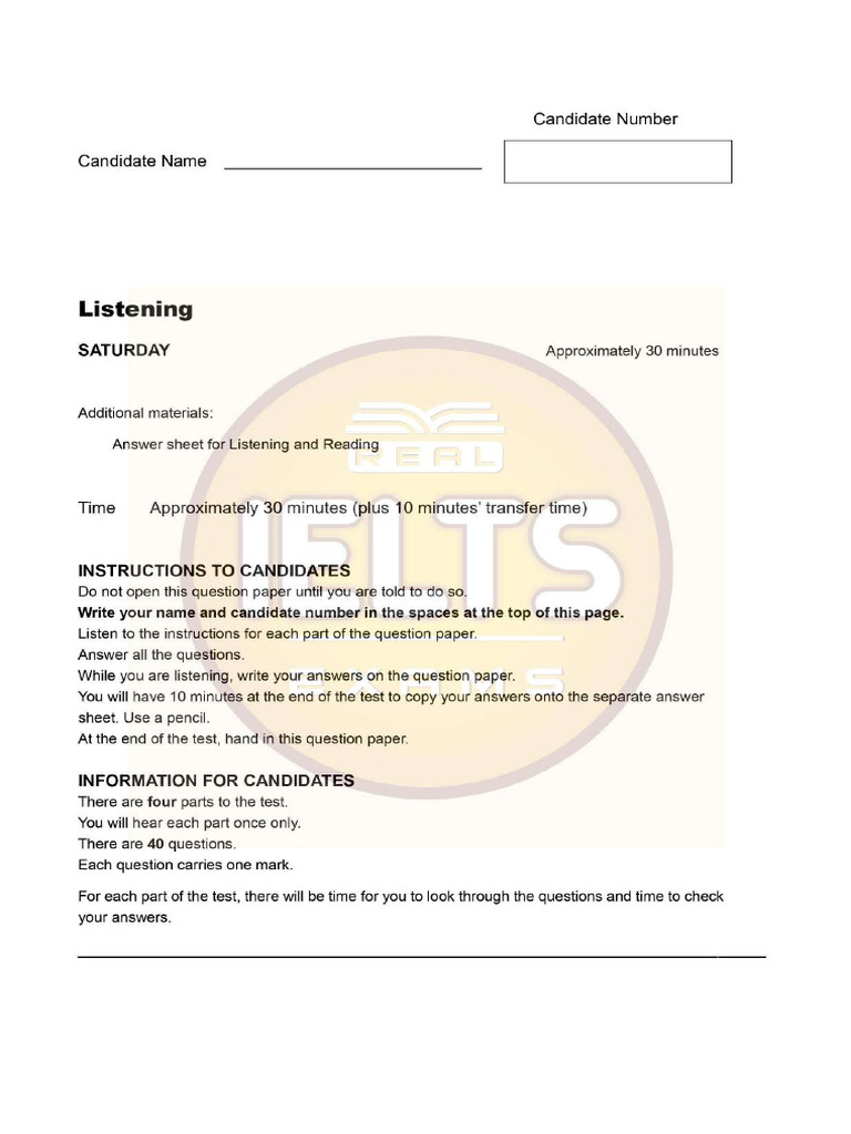 Feriwala Listening 1 Full | PDF