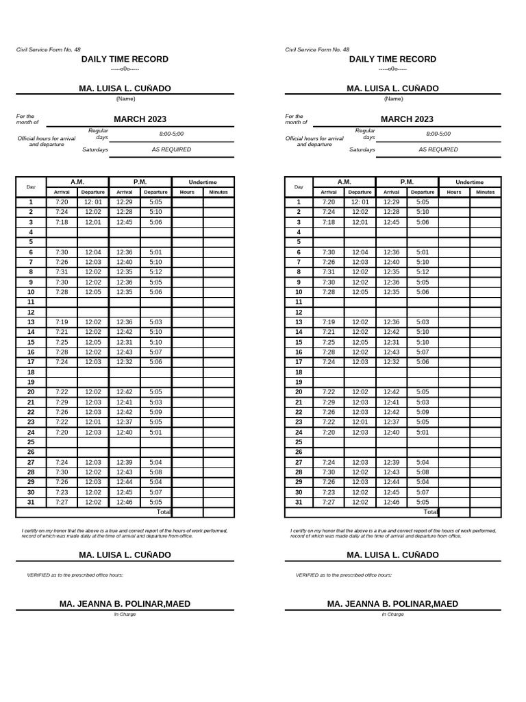 monthly-dtr-and-accomplishment-report-PSDS | PDF