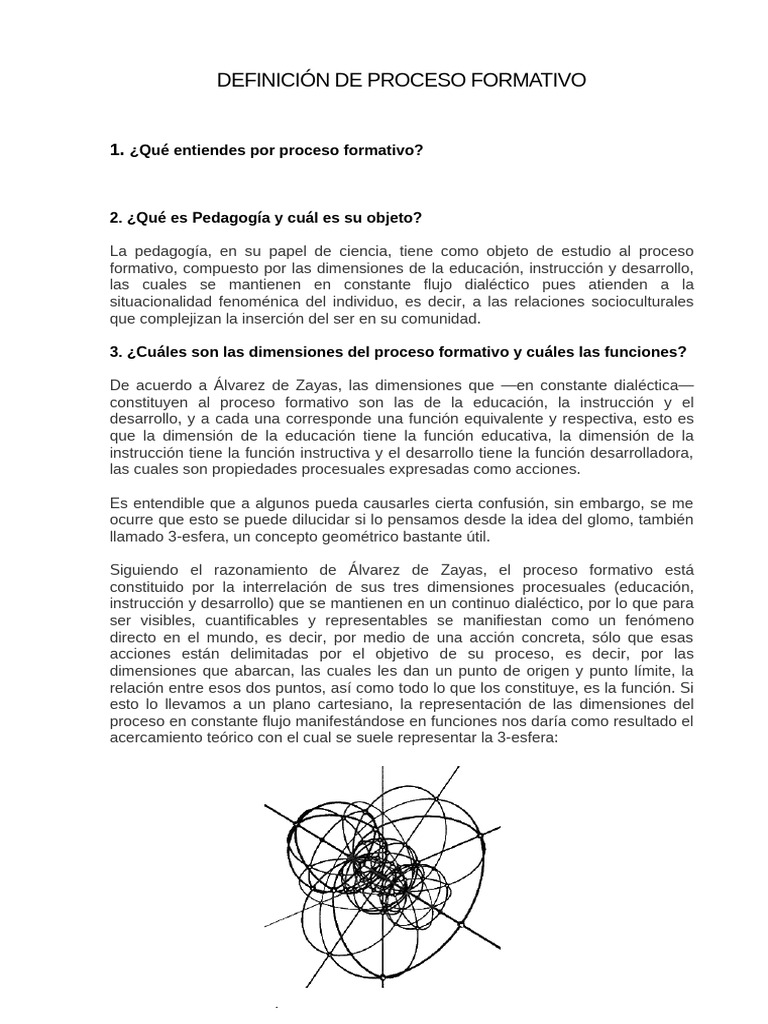 Definición de Proceso Formativo en Educación | PDF | Pedagogía