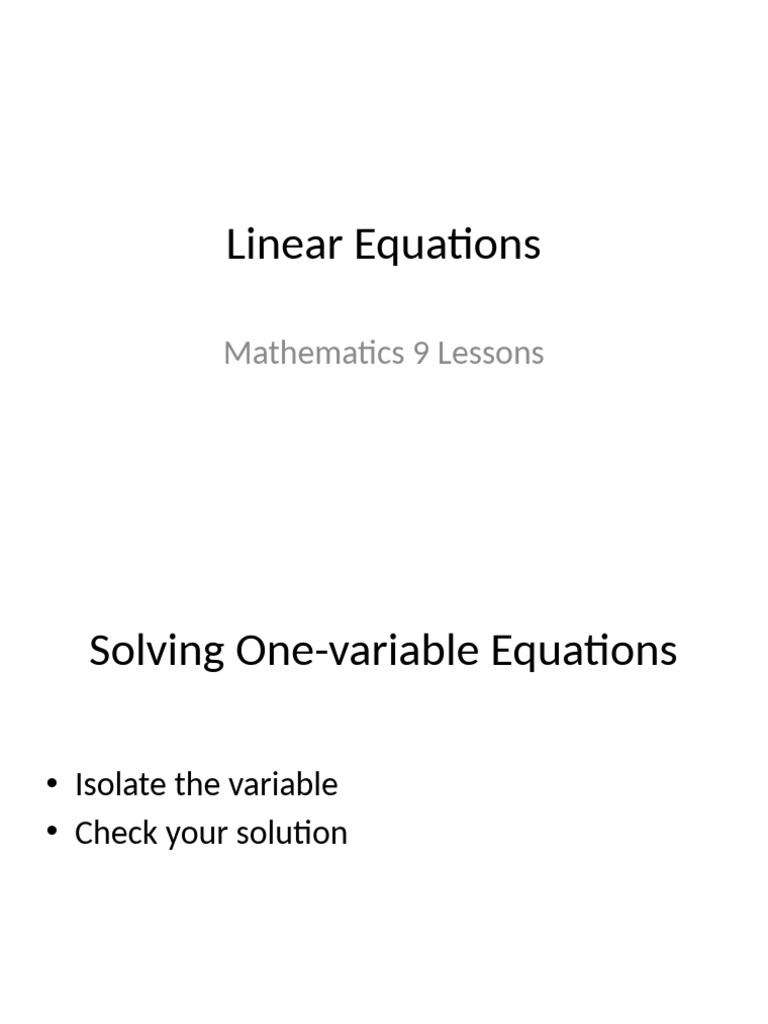 MODULE Math - Lesson - 2 LINEAR FUNCTION - . . | PDF