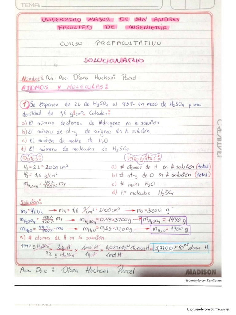 Atomos Y Moleculas Solucionario Pdf