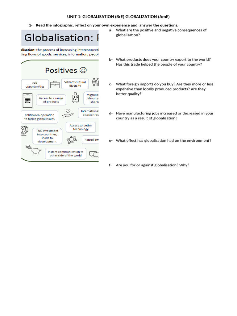 Understanding Globalization: Pros and Cons | PDF