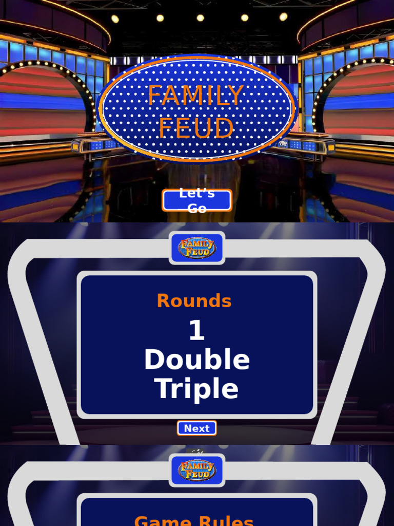 Family Feud PowerPoint Game Template | PDF