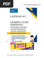 100 Soal UTBK UKPPG DALJAB PGSD 2025 FINAL | PDF
