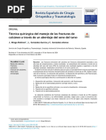 Cerclaje de Rótula: Técnica Quirúrgica | PDF | Articulación | Rodilla