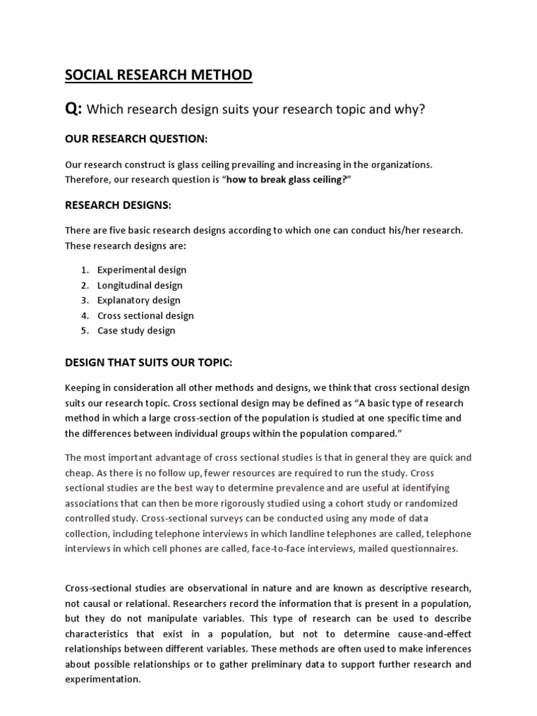 Social Research Method | PDF | Research Design | Experiment
