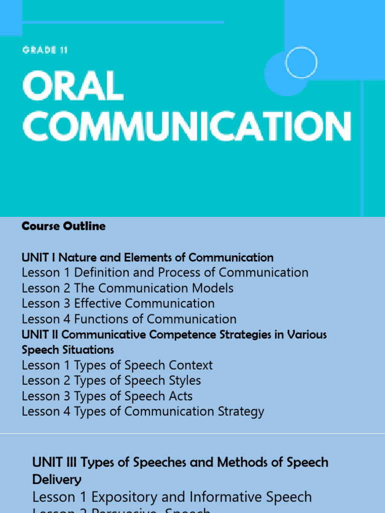 Communication Skills Course Outline | PDF | Communication | Information