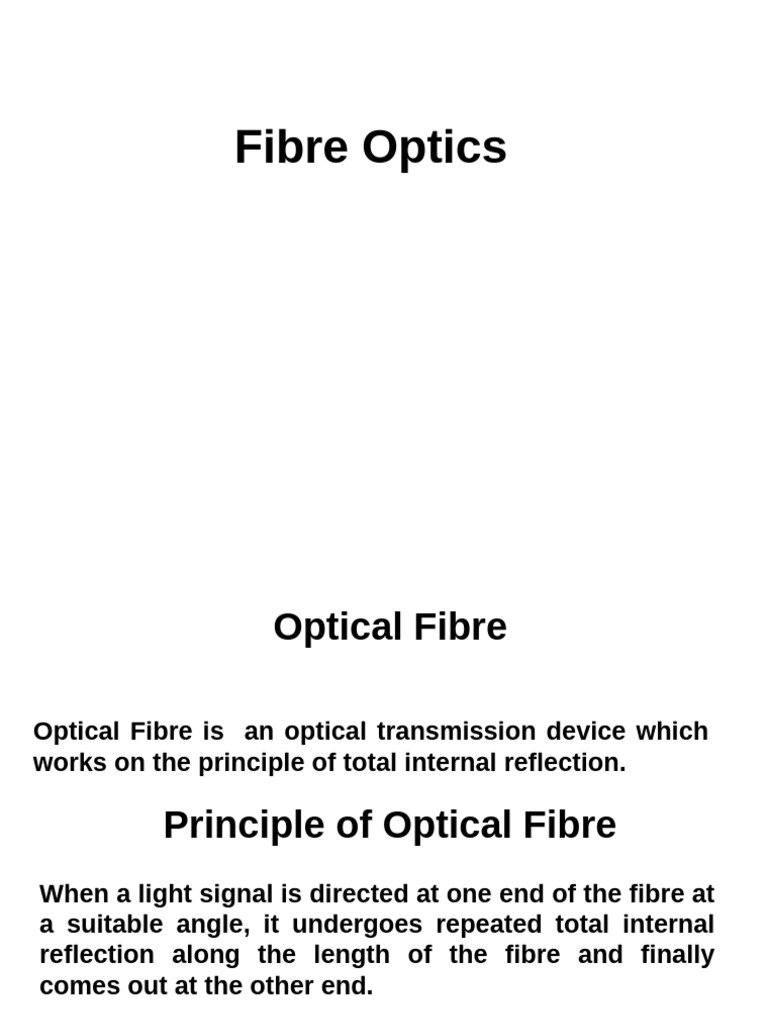 Fibre Optics | PDF | Optical Fiber | Attenuation