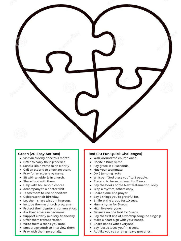 Activity 1 - Heart Puzzle 1 (1 Copy) | PDF