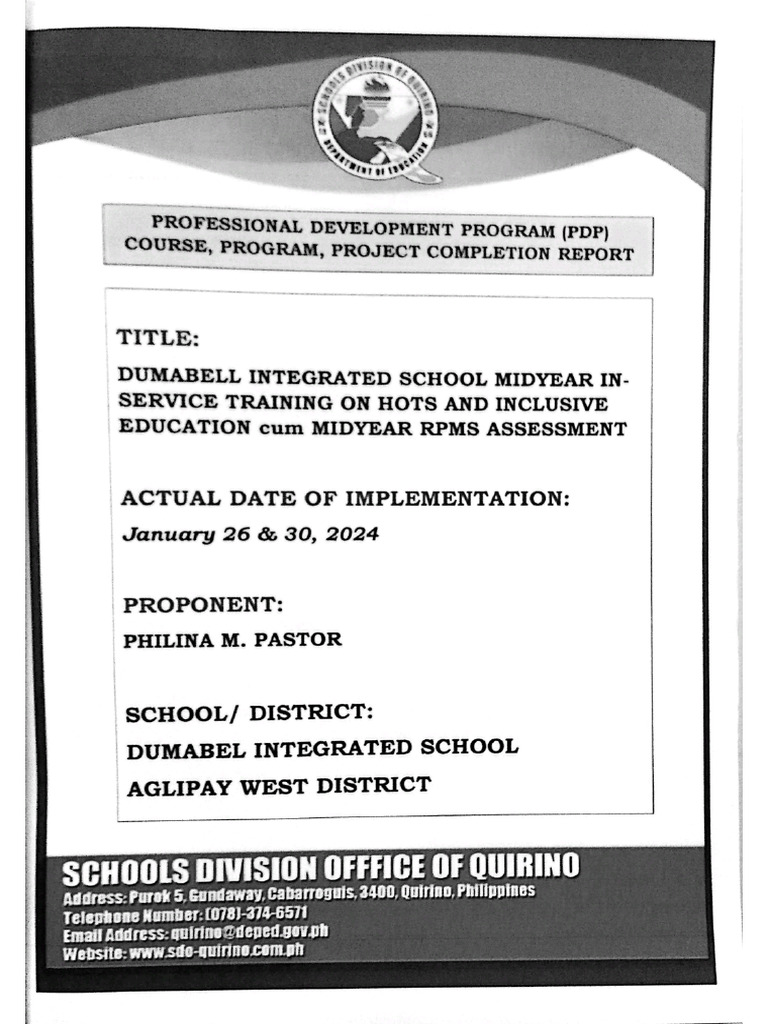 Dumabel Is Mid-Year Inset 2024 | PDF