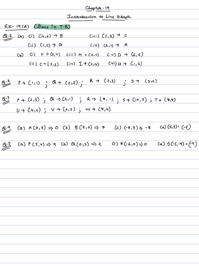 Chapter - 19 Introduction To Line Graph | PDF