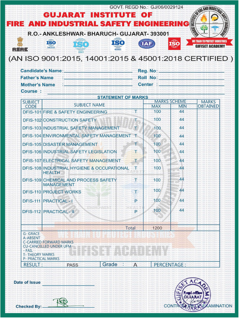marksheet_PANKAJ KUMAR RAY_D.I.S | PDF