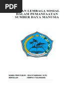 Peran - Lembaga - Sosial - Dalam - Pemanfaatan - SDA - Dan - SDM | PDF