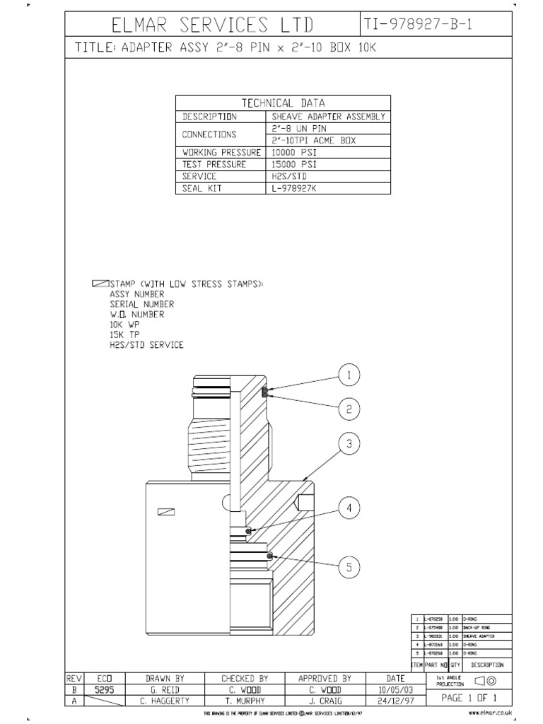 TAS - Drawing Package Index-Adapter | PDF
