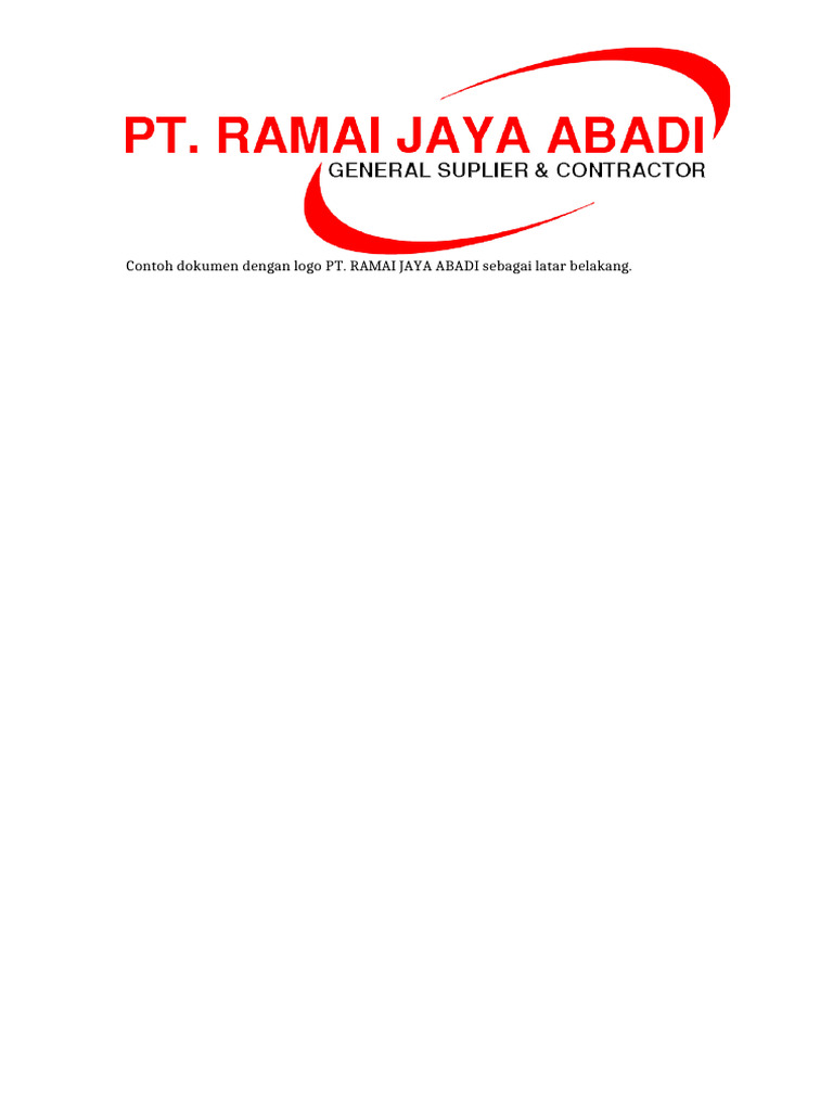 Logo PT Ramai Jaya Abadi | PDF