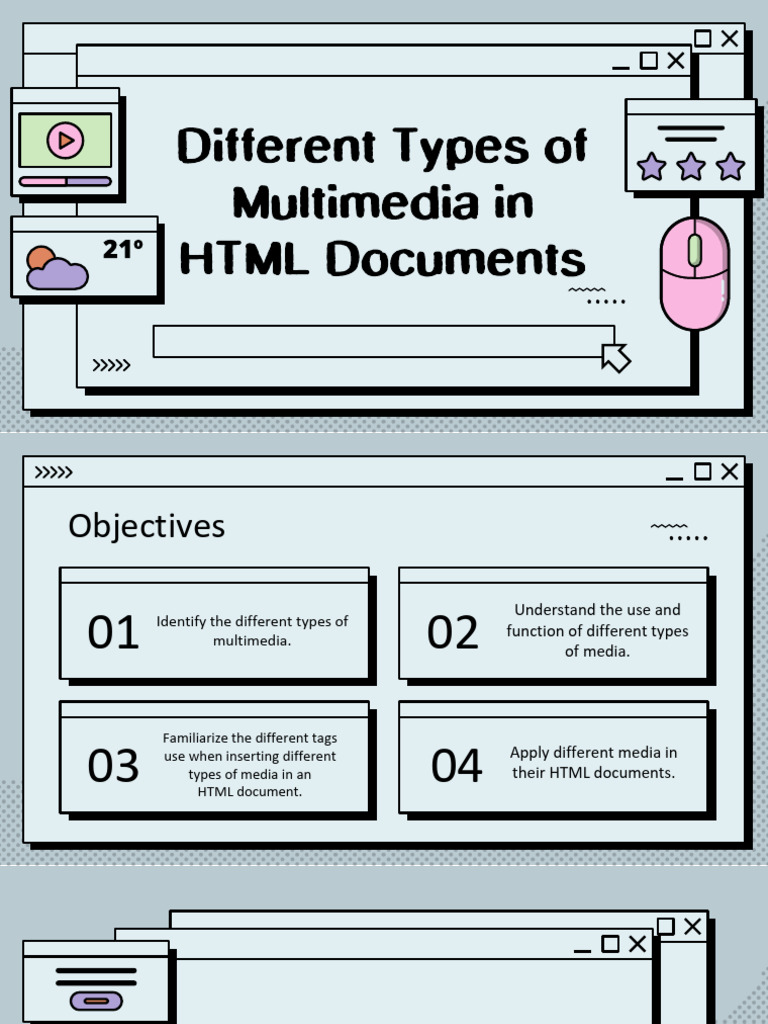 Types of Multimedia in HTML | PDF