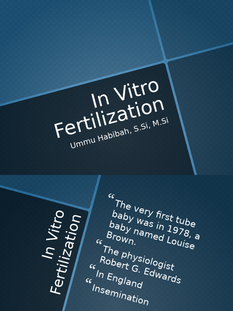 In Vitro Fertilization Techniques Overview | PDF | Sexual Reproduction ...