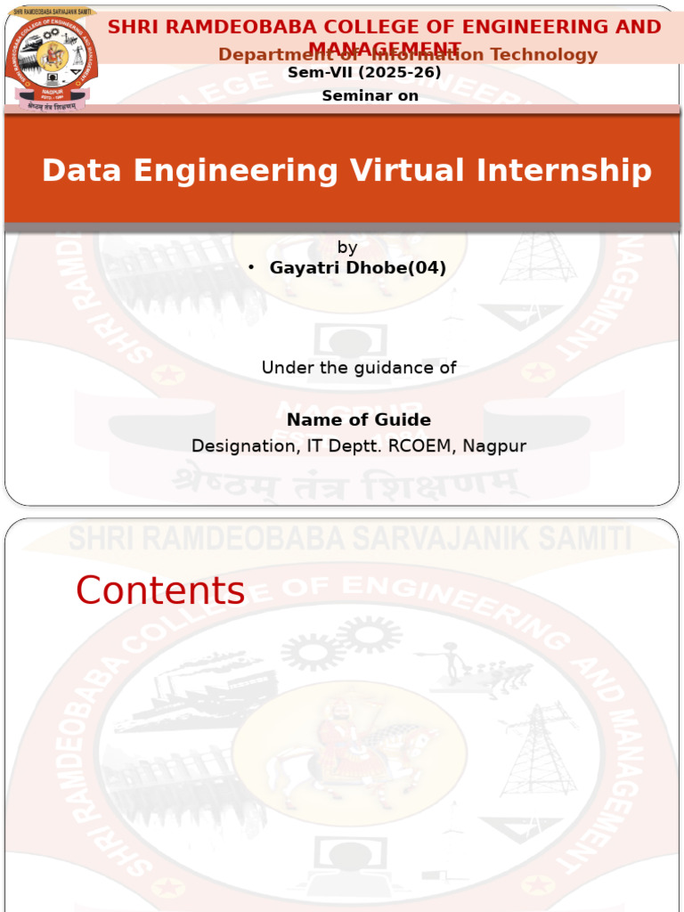 AWS Virtual Internship Presentation | PDF | Amazon Web Services | Cloud Computing