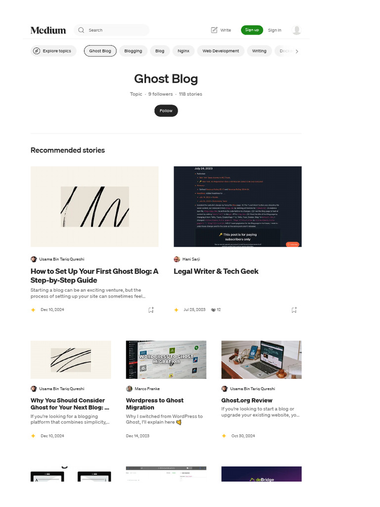 Setting Up Your Ghost Blog Guide | PDF | Blogging | Communication Software