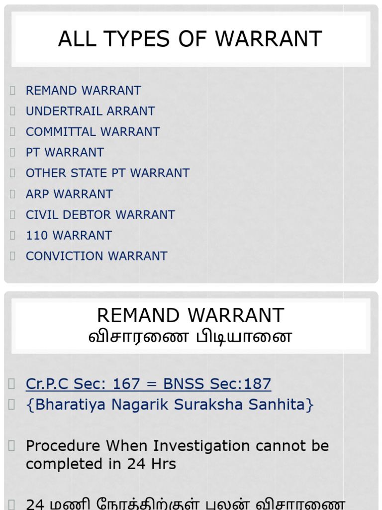 All Types of Warrant | PDF