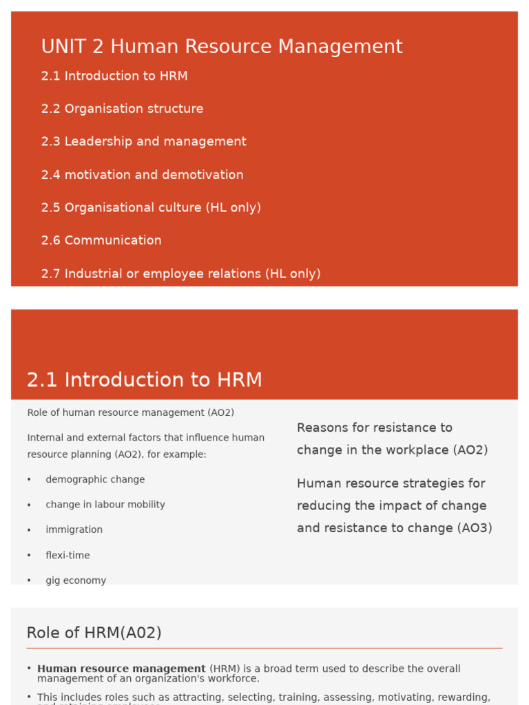 Human Resource Management Overview | PDF | Human Resource Management ...