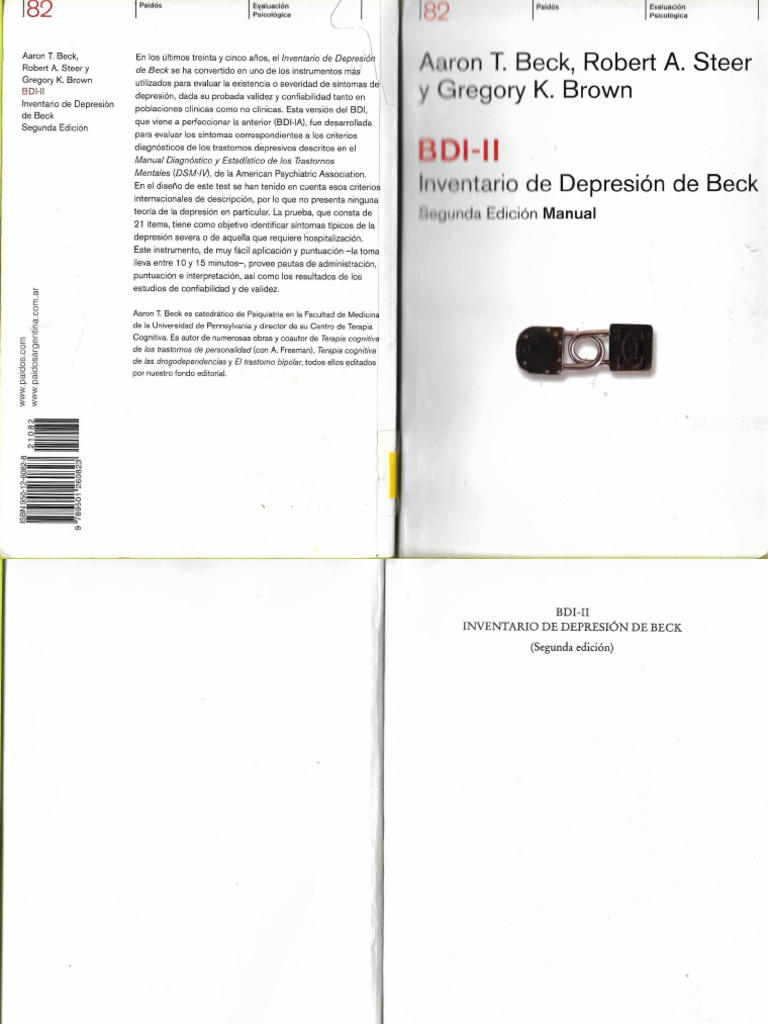 Bdi II Manual | PDF