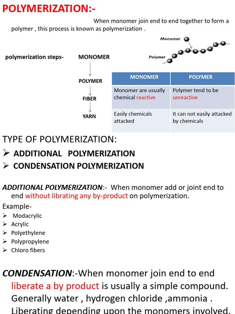 Textile | PDF | Polymerization | Polymers