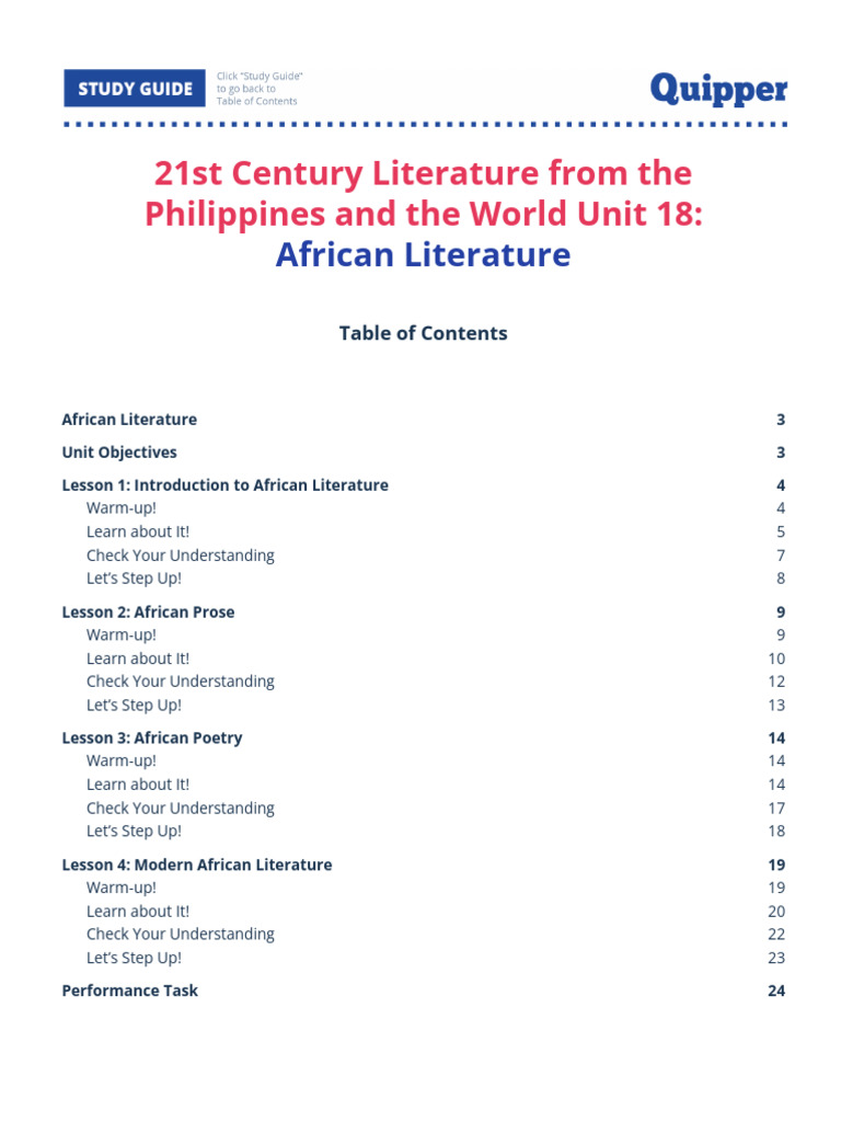 Exploring African Literature in Depth | PDF | Storytelling