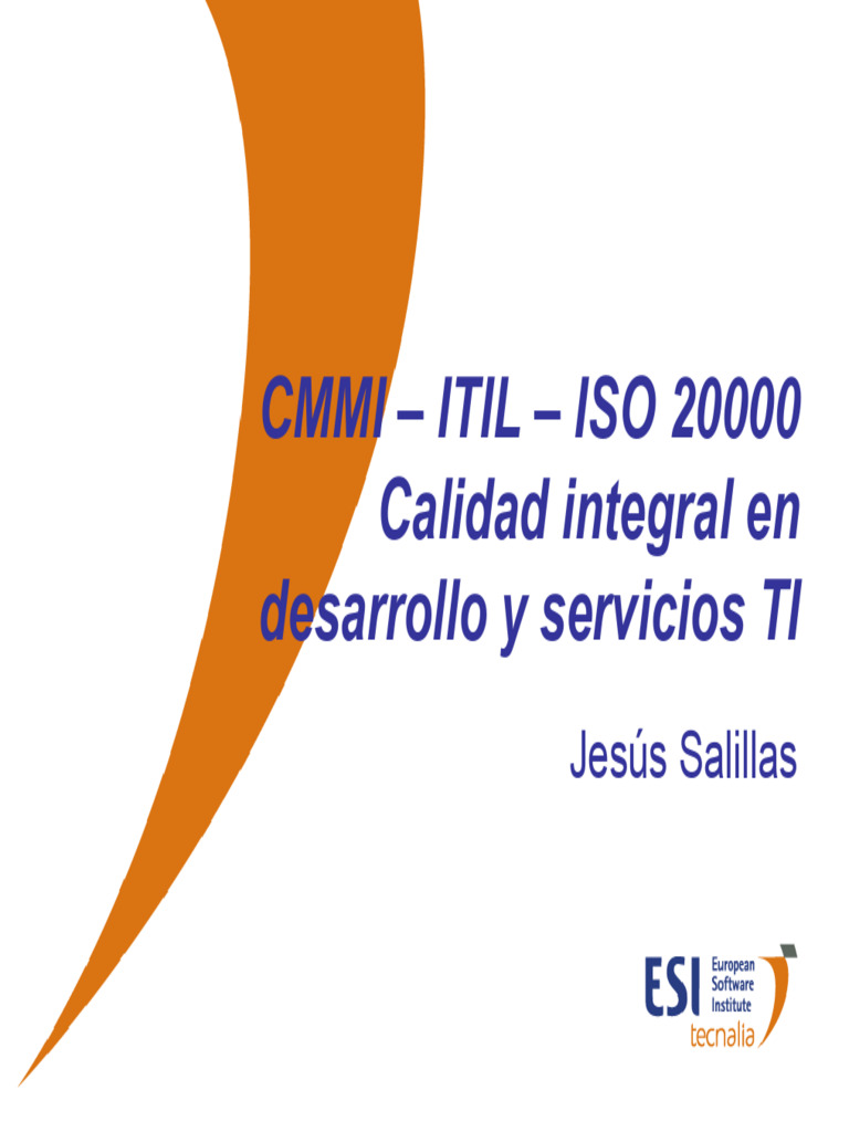 Calidad en TI: CMMI, ITIL e ISO 20000 | PDF | Itil | Pensamiento sistémico