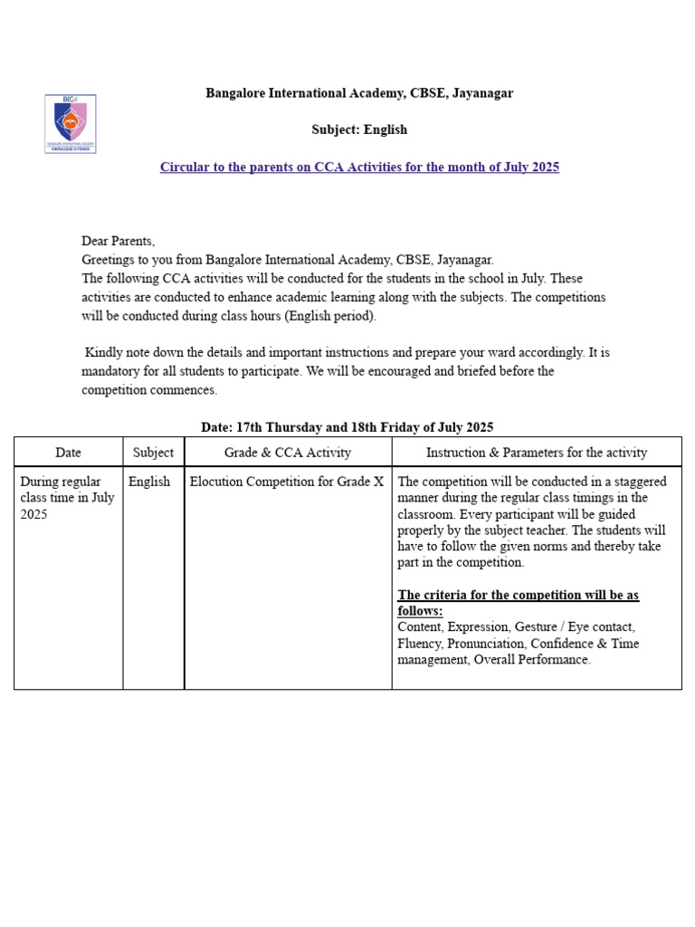 CCA English X | PDF | Cognition | Behavior Modification