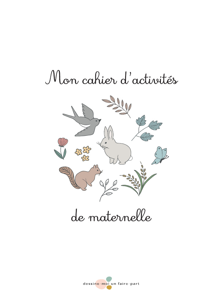 Mon Cahier Dactivites de Maternelle | PDF