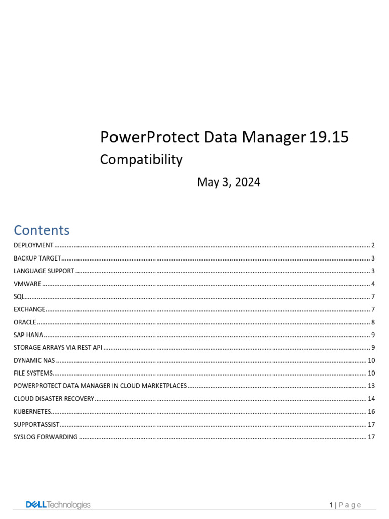 PowerProtect Data Manager 19.15 | PDF | File System | Microsoft Windows