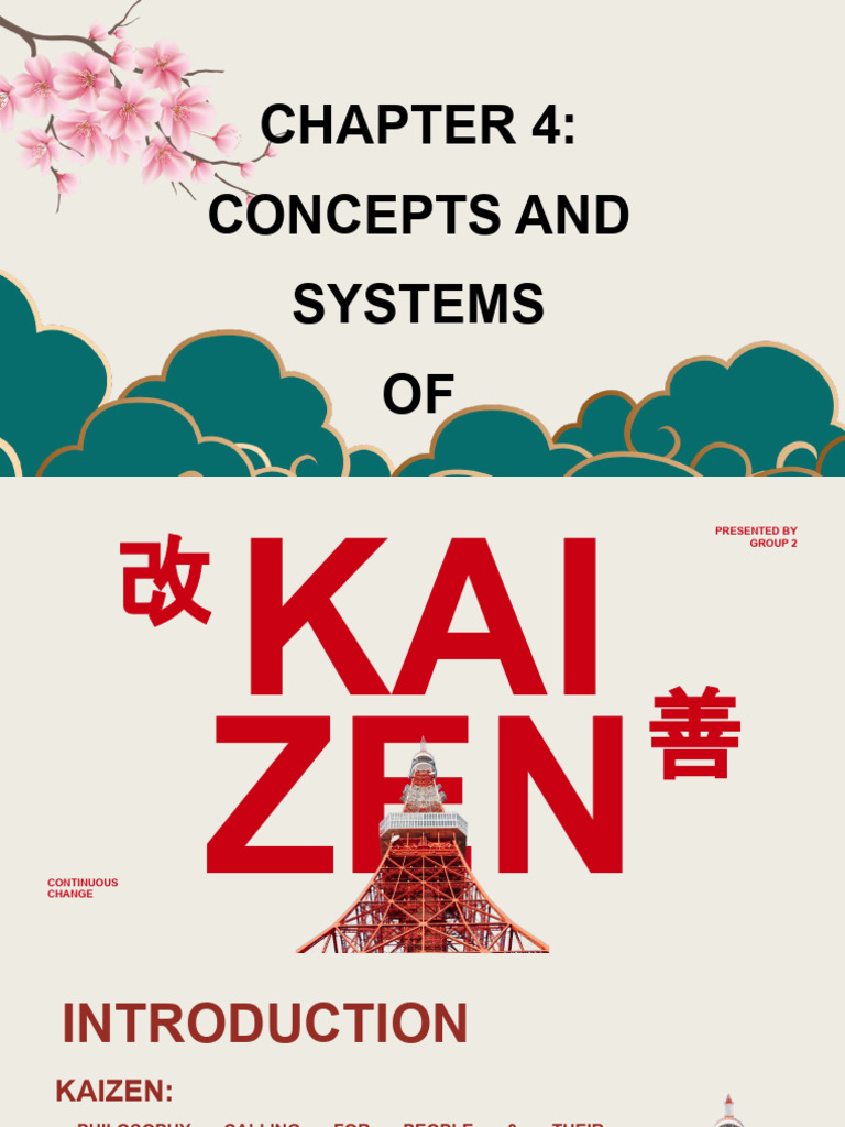 TQM Chapter 4 - Kaizen - Group 2 Reporting | PDF | Business | Economies