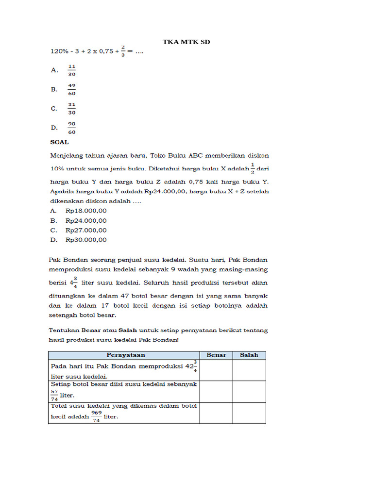 Tka MTK SD SMP | PDF
