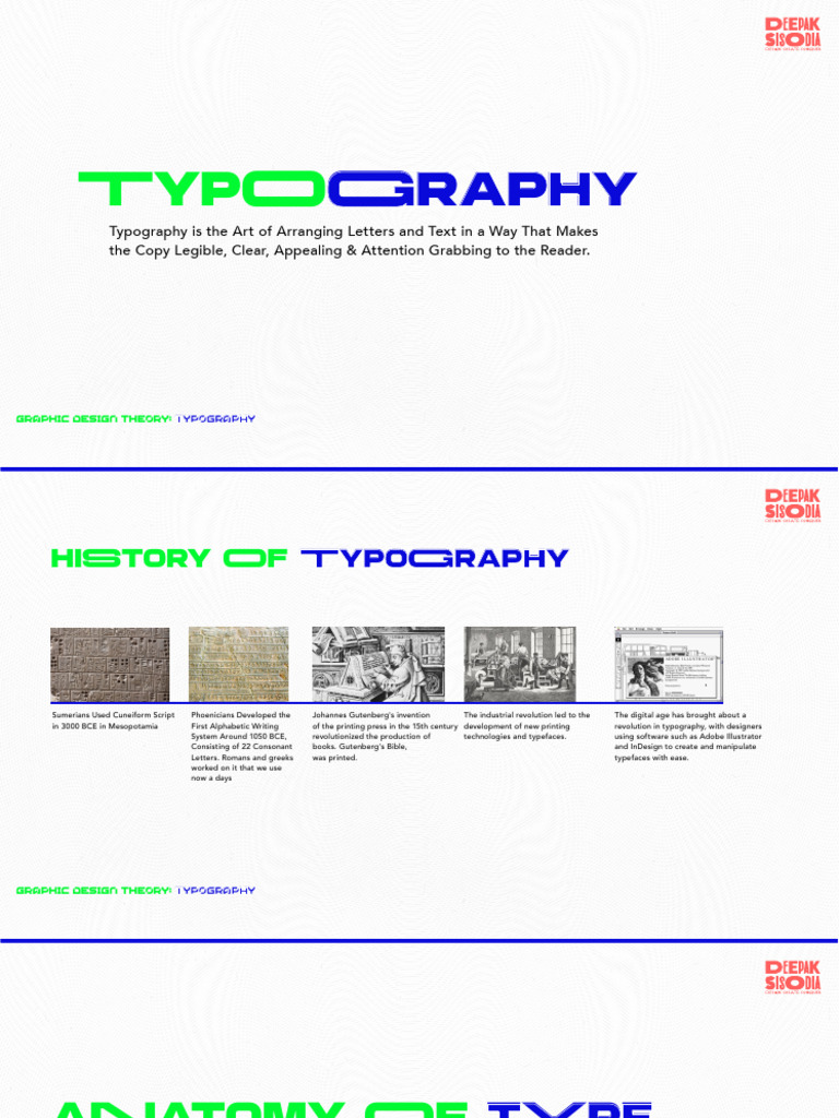 Typography in Graphic Design Explained | PDF | Typography | Typefaces