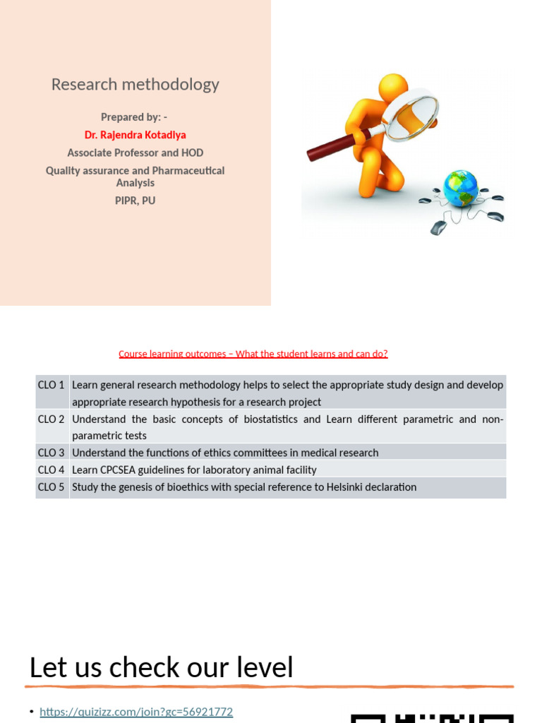 Unit 1 | PDF | Experiment | Methodology