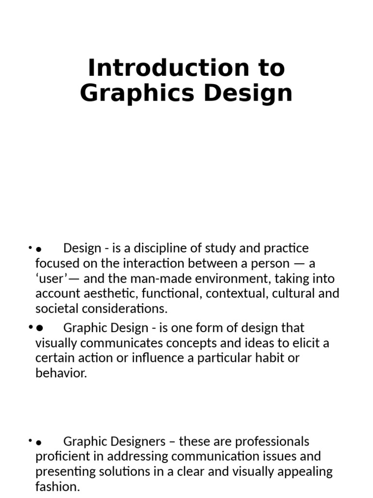 Week 3 - Introduction To Graphics Design | PDF | Graphic Design ...